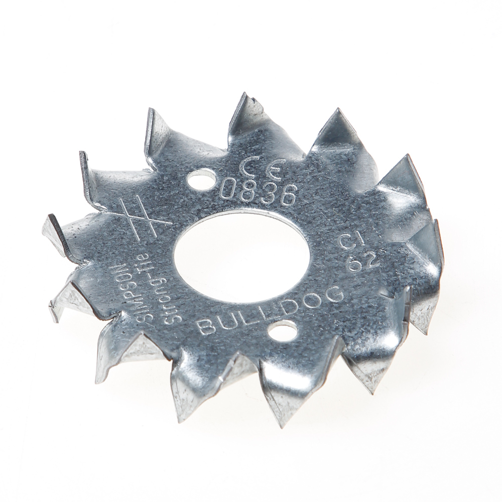 GB Kramplaat dubbelzijdig getand sendzimir verzinkt diameter 21mm 07283 ...