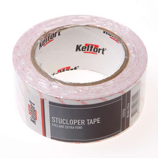 Stucloper tape schoonverwijderbaar 50mm x 33 meter Bouwsales.nl