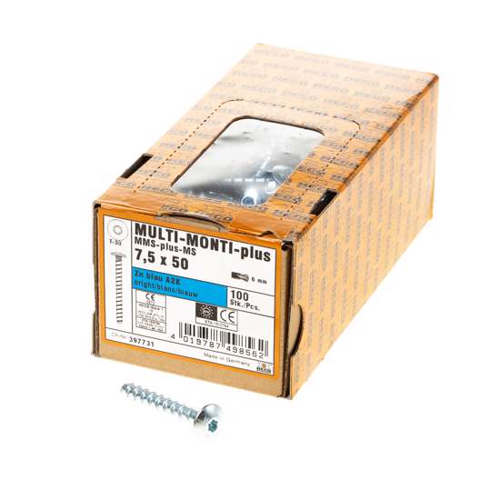 Multi-monti plus 7,5x50 montagerailschroef Bouwsales.nl