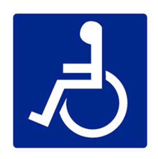 Bord Wc-rolstoel 100 x 100mm Vinyl 457 Bouwsales.nl