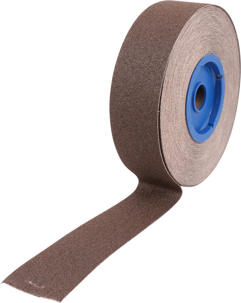 Rol schuurlinnen bruin 50mmx25m p60 Bouwsales.nl