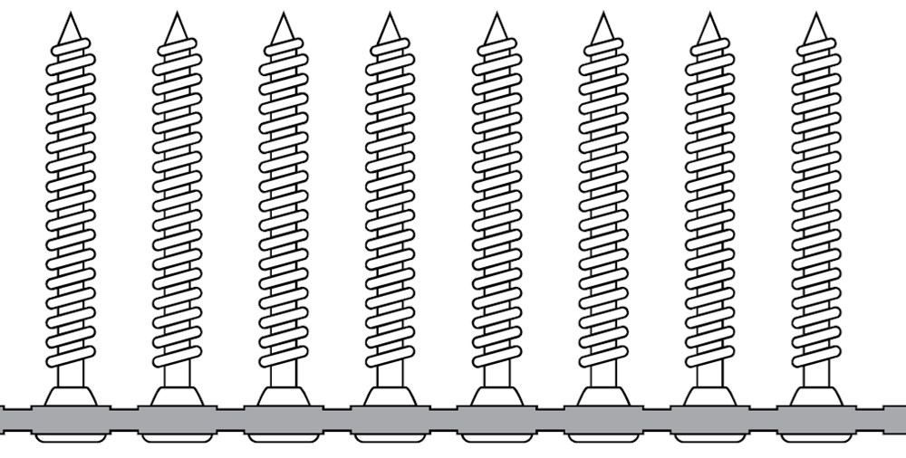 QZ Spaanplaatschroeven op band platverzonken kop verzinkt pozidriv 4 ...